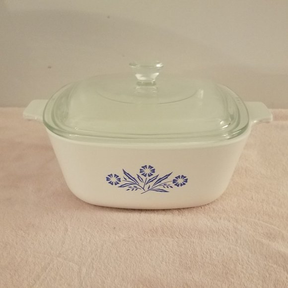 Corningware | Kitchen | Corning Ware Blue Corn Flower Casserole Dish | Poshmark